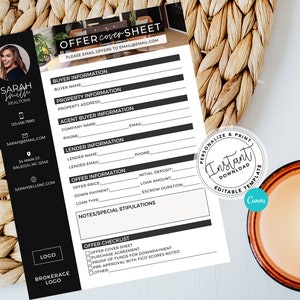 Real Estate Template, Real Estate Offer Cover Sheet, Real Estate ...