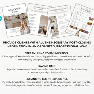 Real Estate Closing Packet Template | New Home Buyer Guide | Canva ...