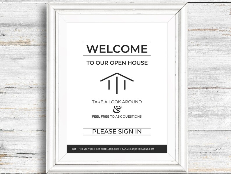 Open House Sign Open House Template Real Estate Template - Etsy