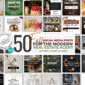 Real Estate Instagram Fall Post, Autumn Facebook Posts, Fall, Halloween ...