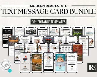 Real Estate Textable Bundle, Textable Real Estate Card Bundle, Real ...