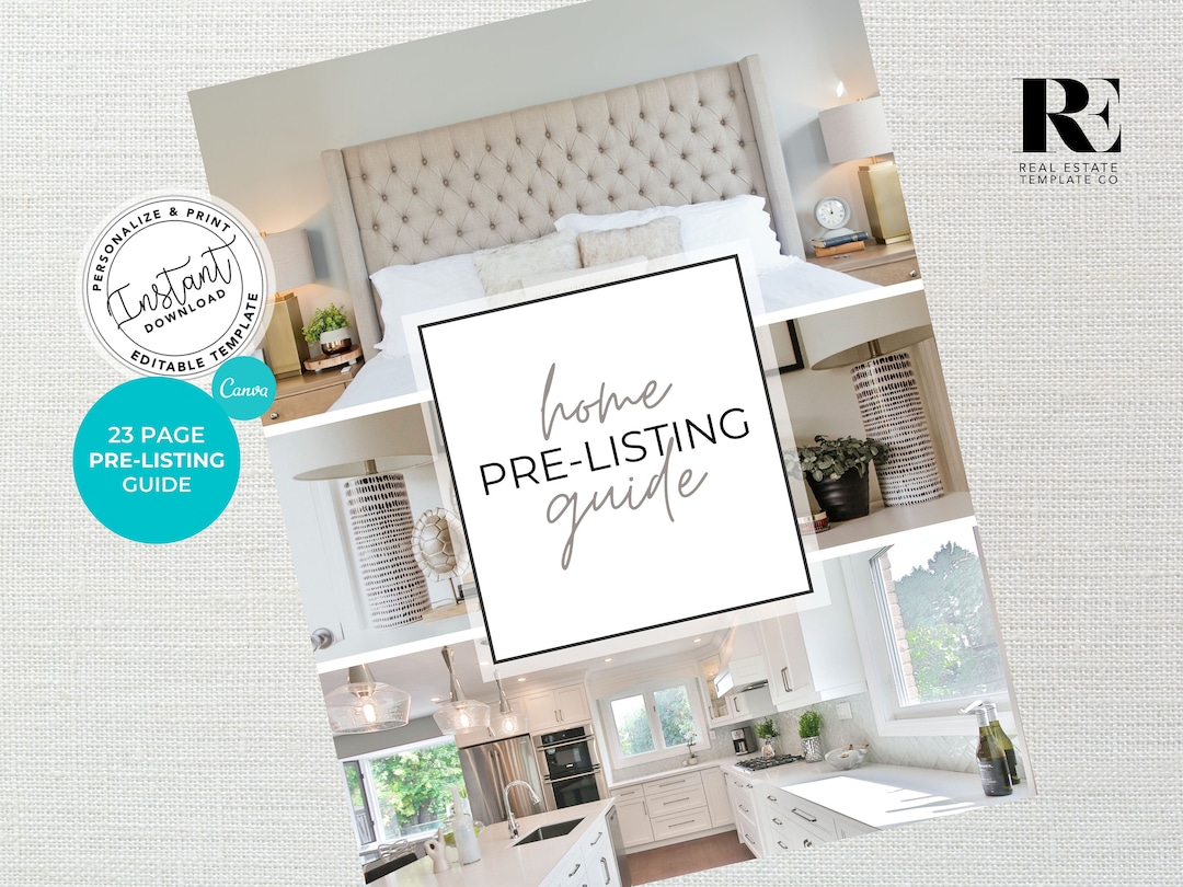 Real Estate Pre-listing Guide, Instant Download, Real Estate Marketing ...