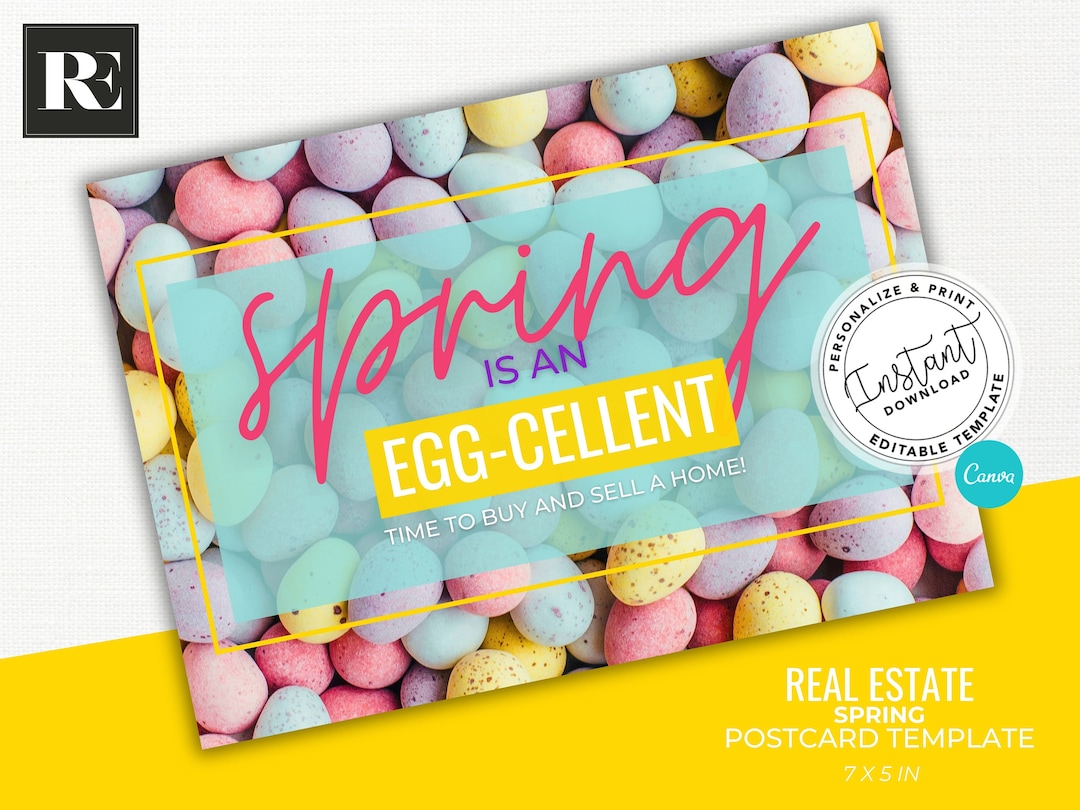 Agent Spring Postcard, Real Estate Easter Postcard, Real Estate ...