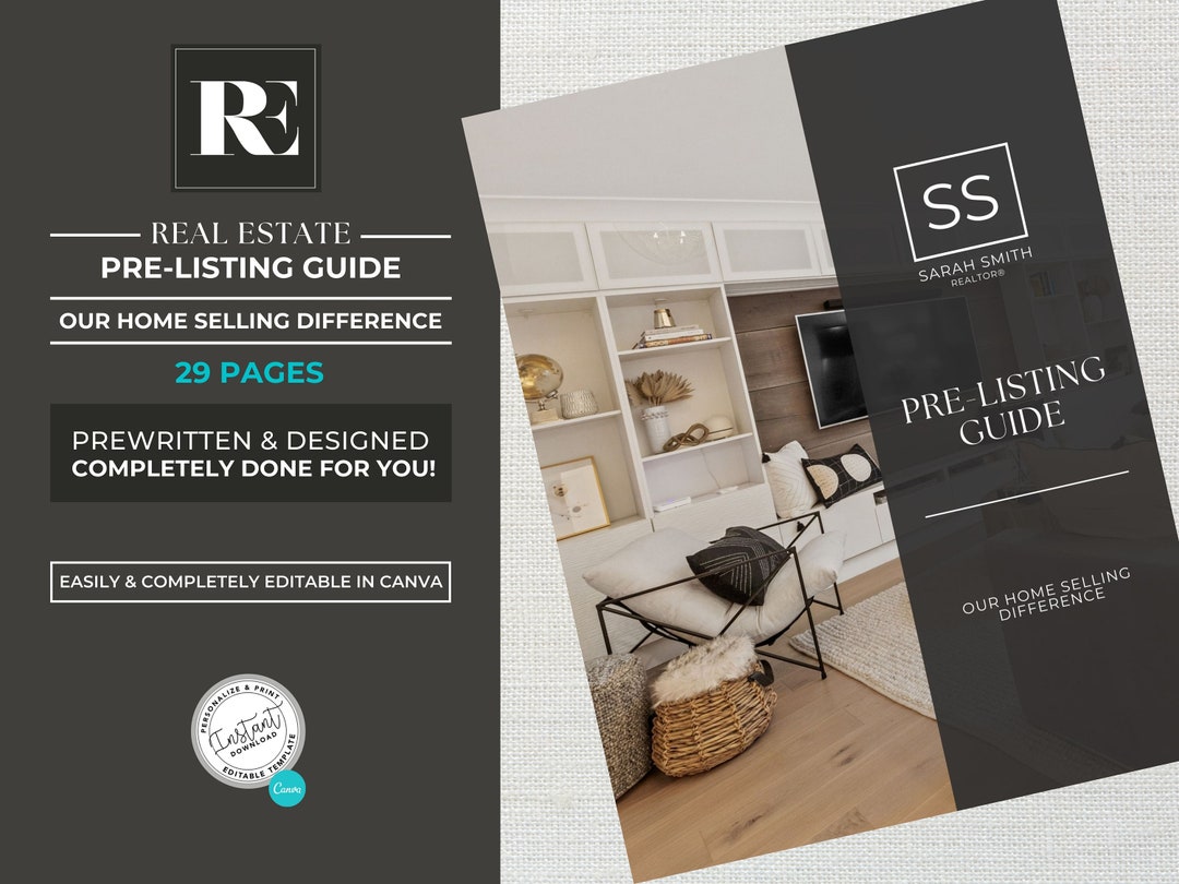 Seller Pre-listing Presentation, Real Estate Template, Real Estate ...