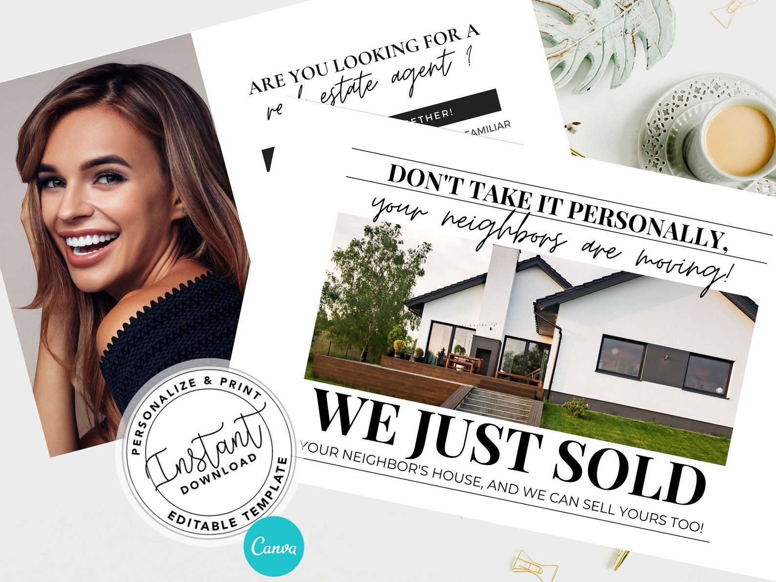 Real Estate Postcards Sold Your Neighbors House Card Realtor - Etsy