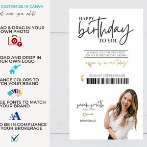 Real Estate Birthday Text Message, Happy Birthday Card, Real Estate ...