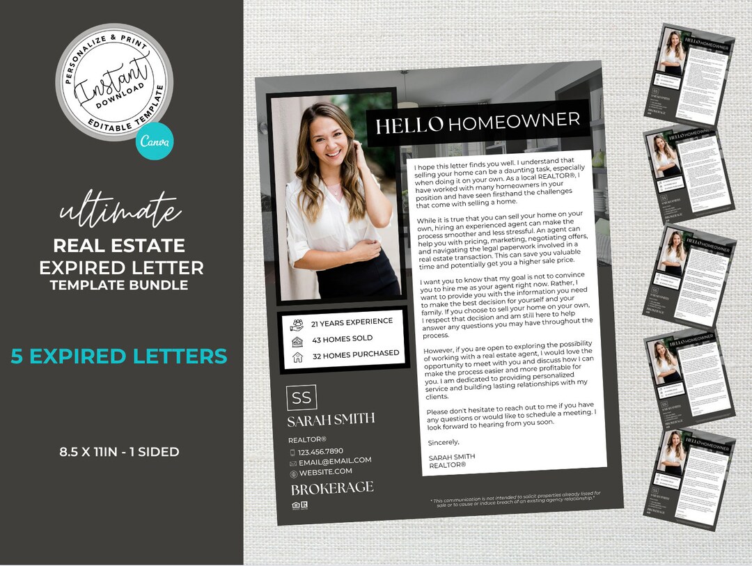 FSBO, for Sale by Owner Letter, Real Estate Marketing, Real Estate ...