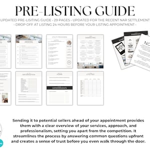 Pre-listing Packet, Modern Agent Guide, Canva Template, Real Estate ...