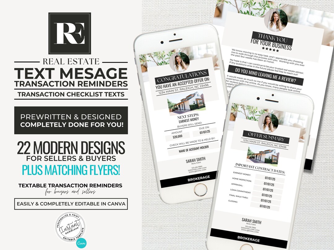 Real Estate Transaction Checklist, Home Seller & Buyer Checklist, Real ...