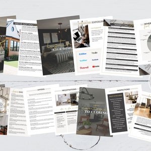 Real Estate Home Buyer and Seller Guide Bundle, Real Estate Template ...