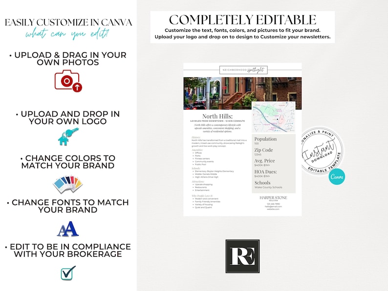 Local Neighborhood Highlights Flyer, Community Guide, Real Estate ...
