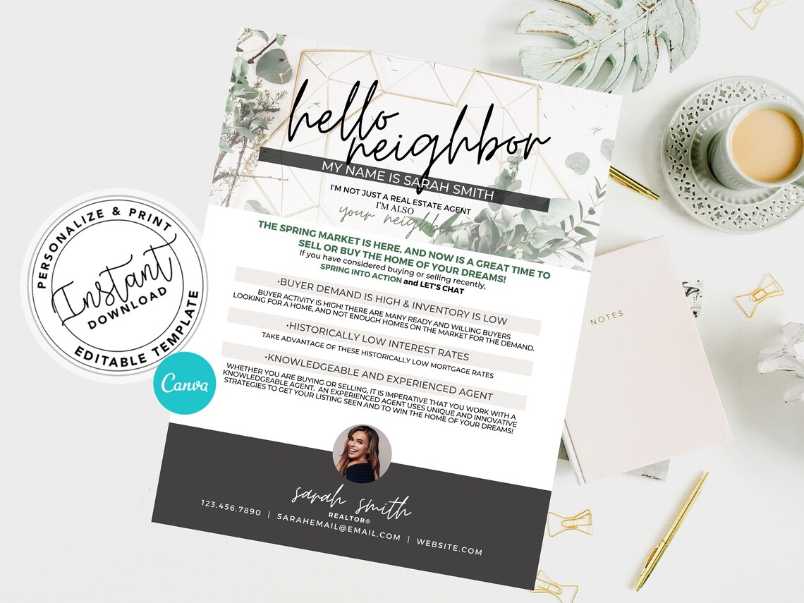 Real Estate Letter Real Estate Agent Spring Letter Real - Etsy