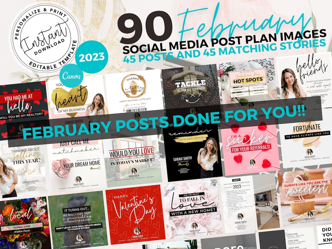 Real Estate February Social Media Post, Real Estate Marketing ...