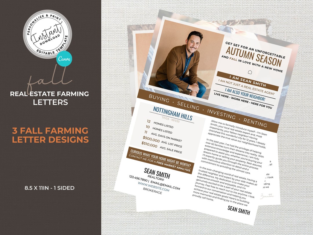 Fall Real Estate Letter, Hello Neighbor Letter, Farming Letter ...