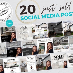 Real Estate Just Sold Social Media Posts, Real Estate Templates ...