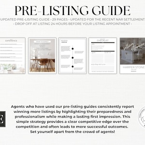 Pre-listing Packet, Modern Agent Guide, Canva Template, Real Estate ...