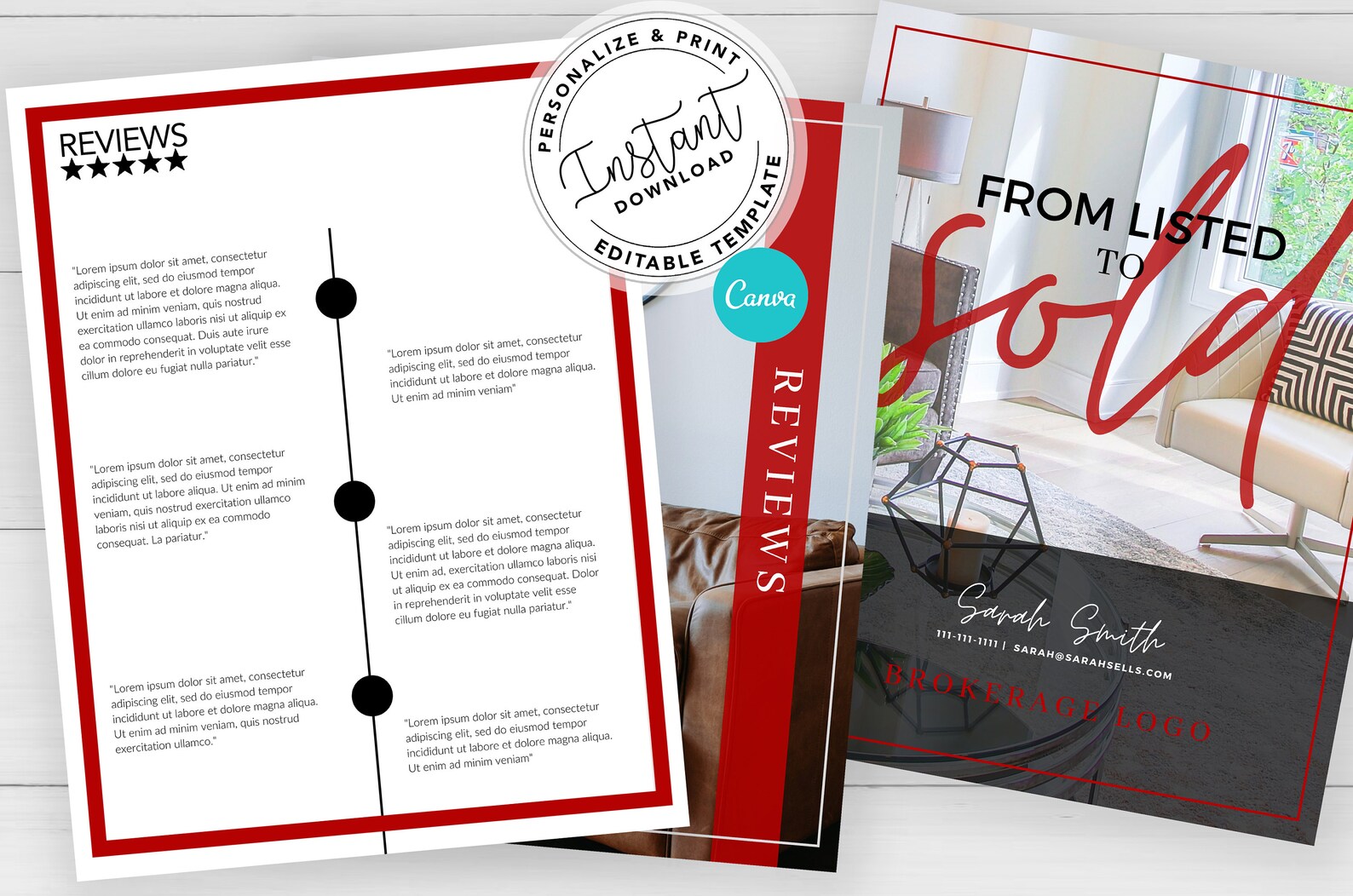 Real Estate Seller Guide Real Estate Marketing RED Realtor - Etsy