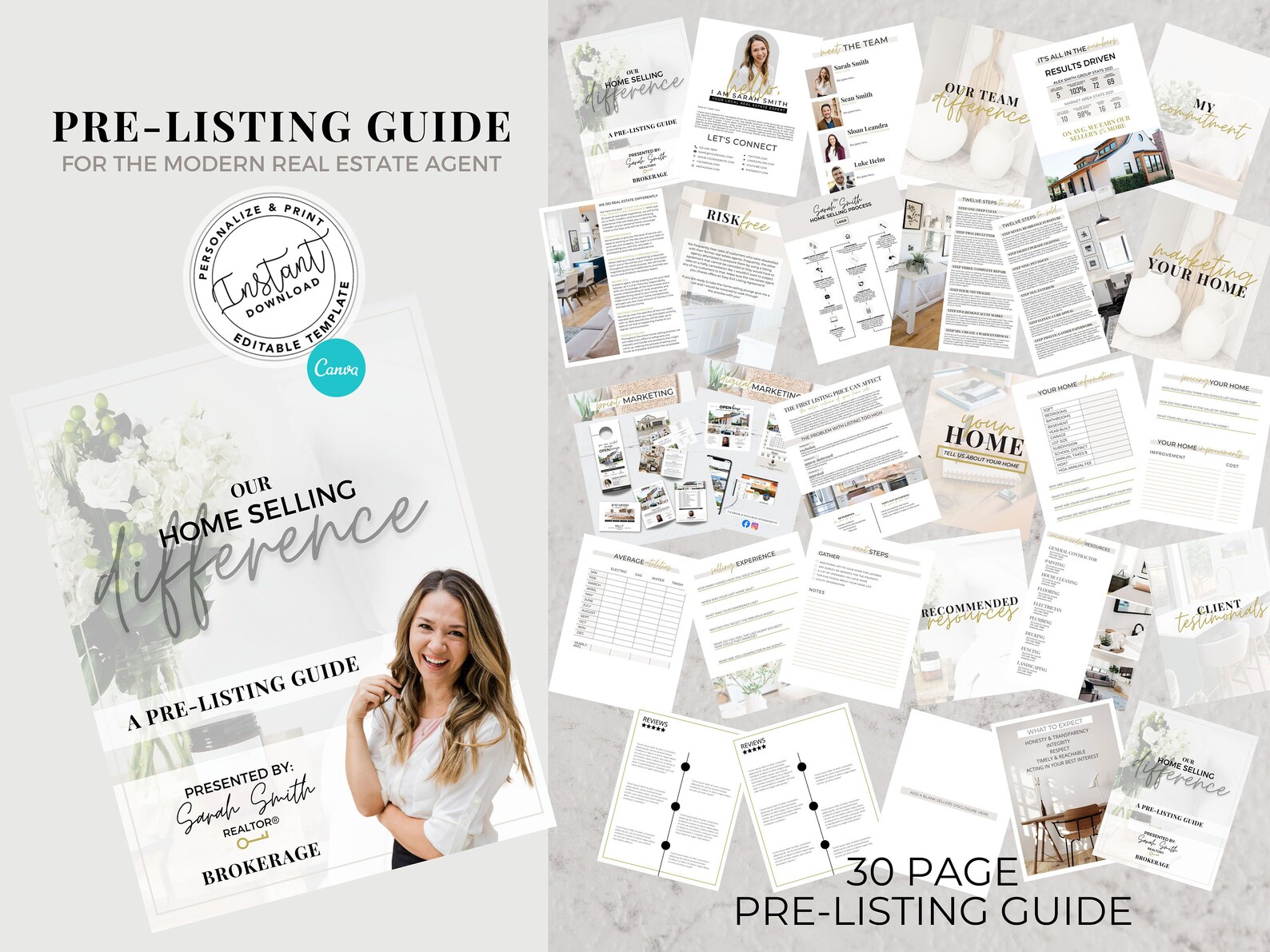Real Estate Pre-listing Guide Instant Download Real Estate - Etsy