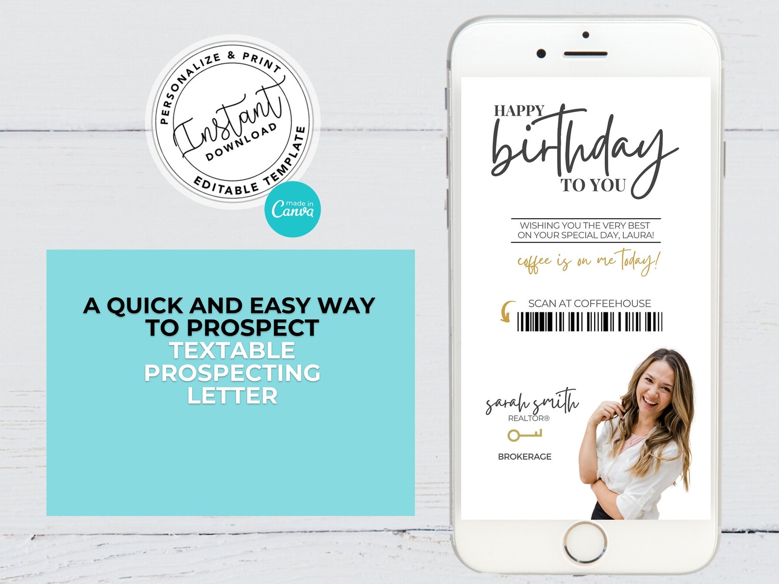 Real Estate Birthday Text Message, Happy Birthday Card, Real Estate ...