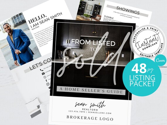 Real Estate Seller Guide Listing Presentation Instant - Etsy