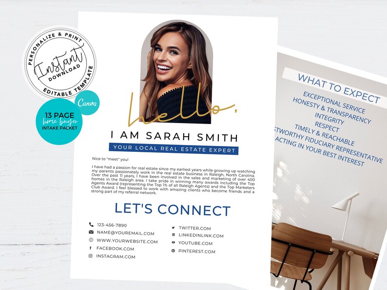 Real Estate Template Client Welcome Packet Home Buyer - Etsy
