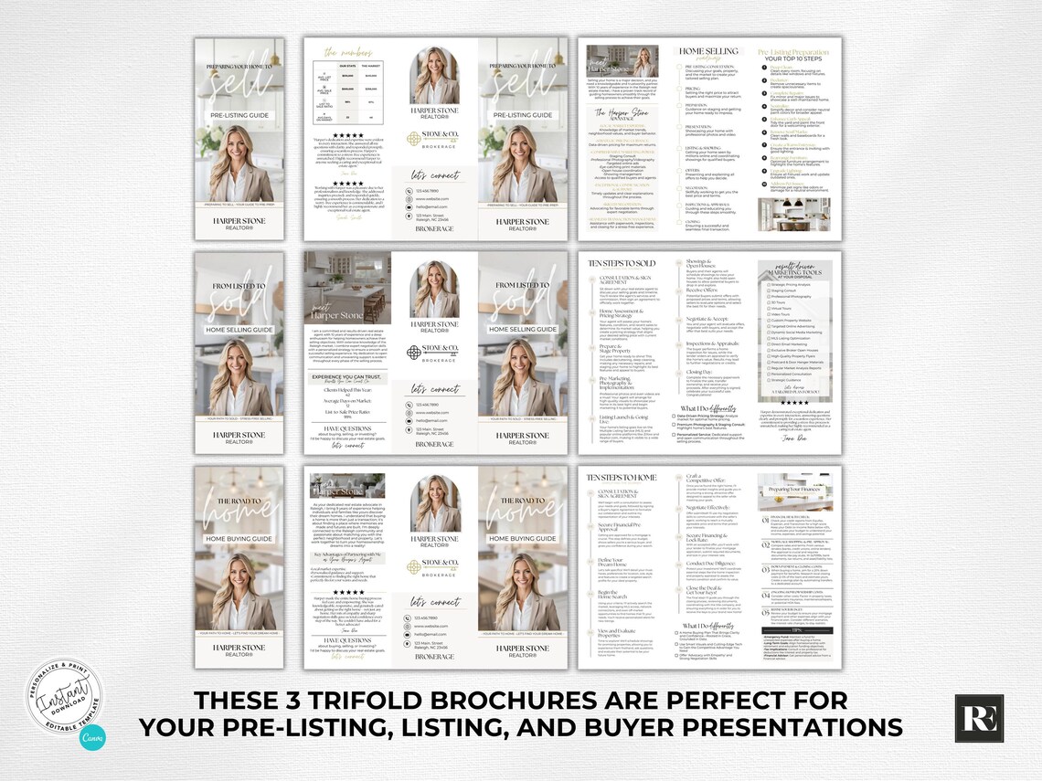 Real Estate Brochure Bundle, Listing Presentation, Prelisting ...
