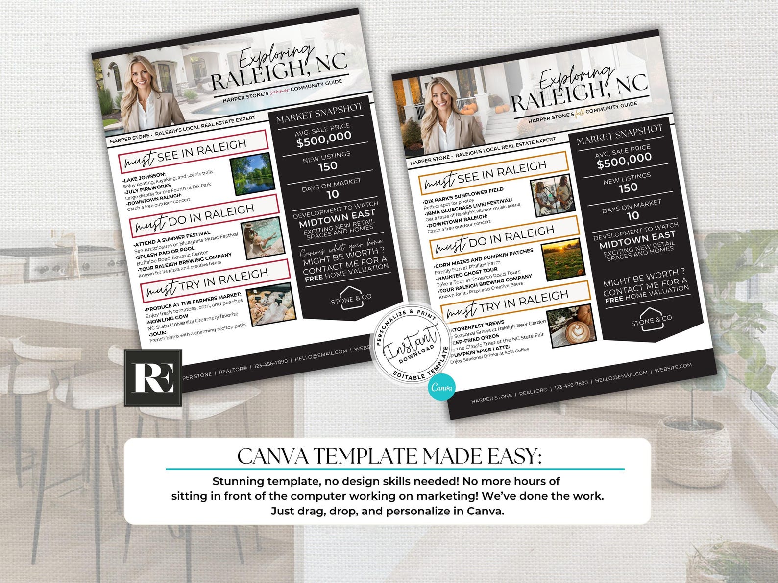 Local Neighborhood Flyer, Community Guide, Real Estate Marketing ...
