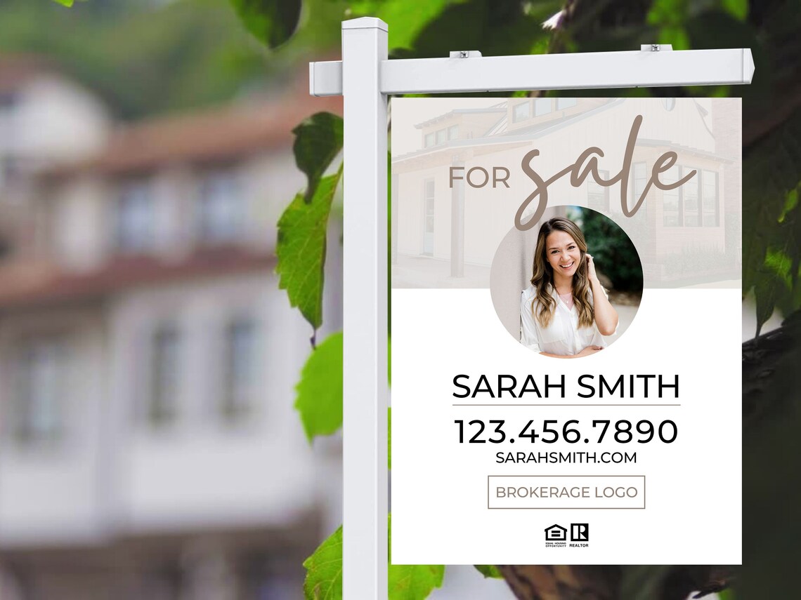Real Estate Sign Real Estate Listing Yard Sign Custom for - Etsy