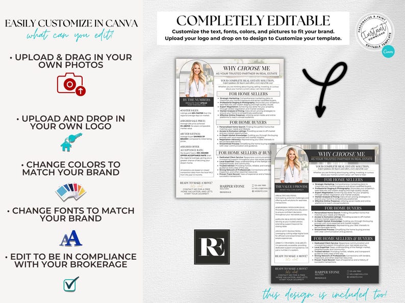 Real Estate Agent Introduction Flyer, Why Choose Me Flyer, What Makes ...