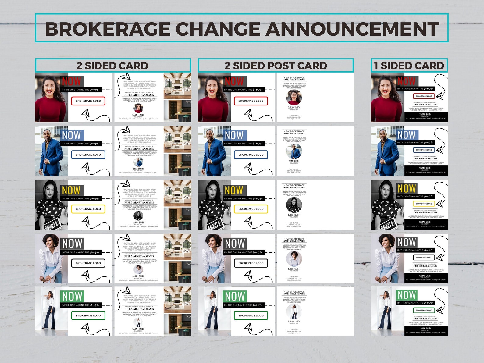 Brokerage Change Postcard, Real Estate Marketing, Brokerage Change ...