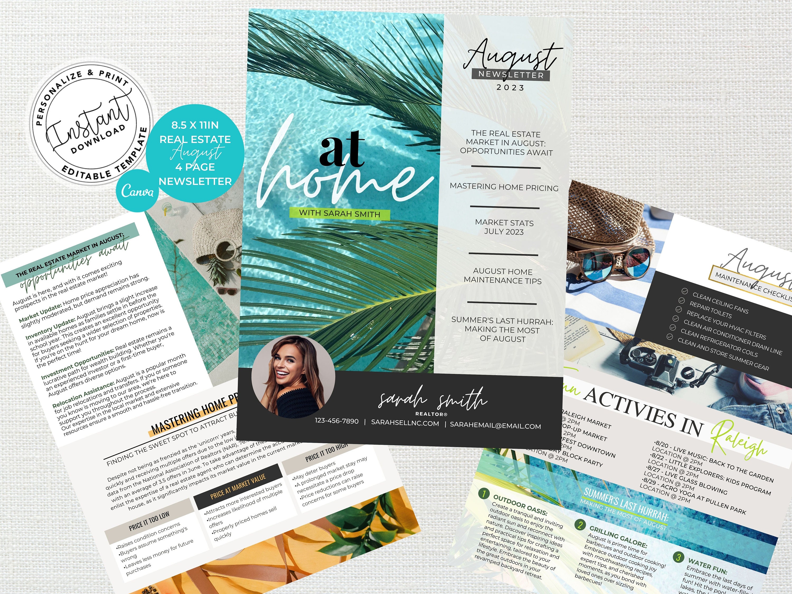 4 Page Newsletter Design Ideas
