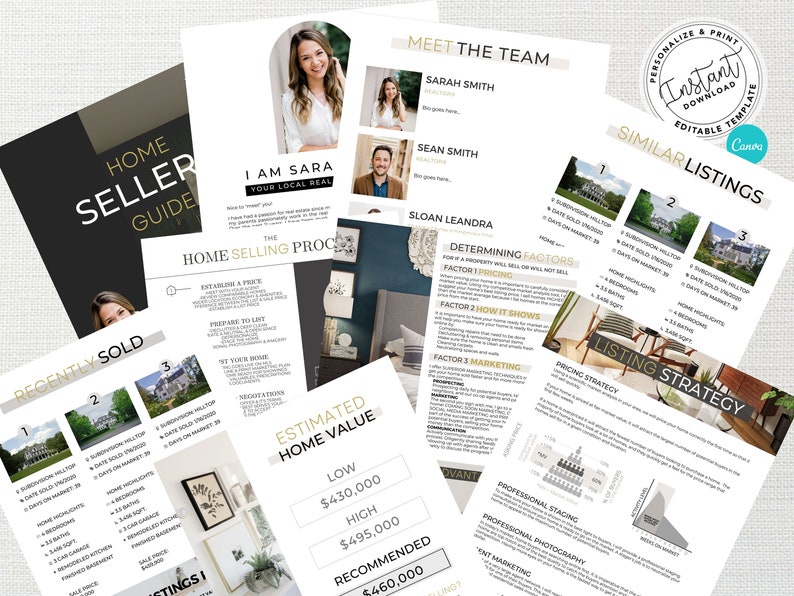 Real Estate Template, Listing Presentation for Real Estate, Real Estate ...