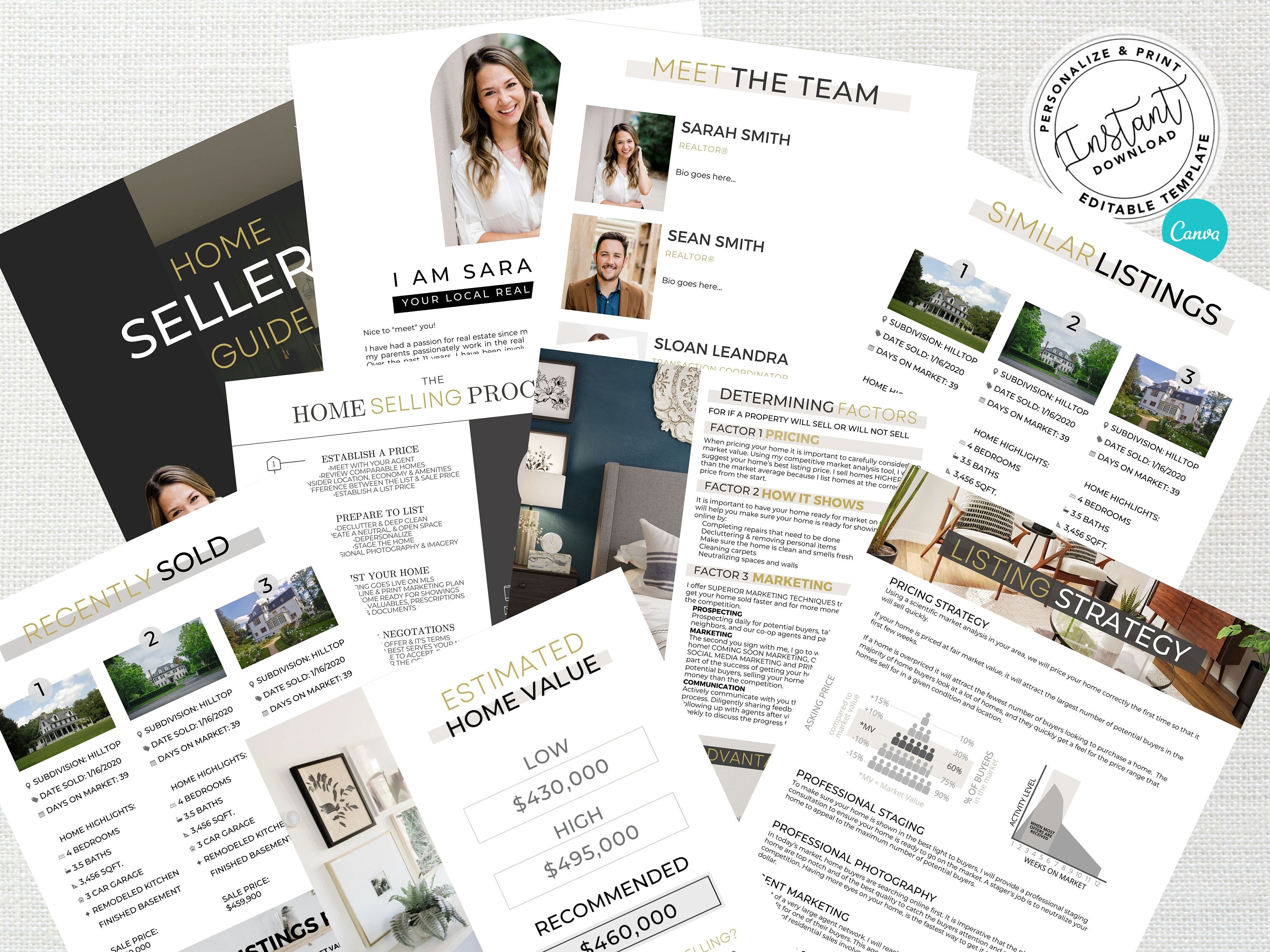Real Estate Template, Listing Presentation for Real Estate, Real Estate ...