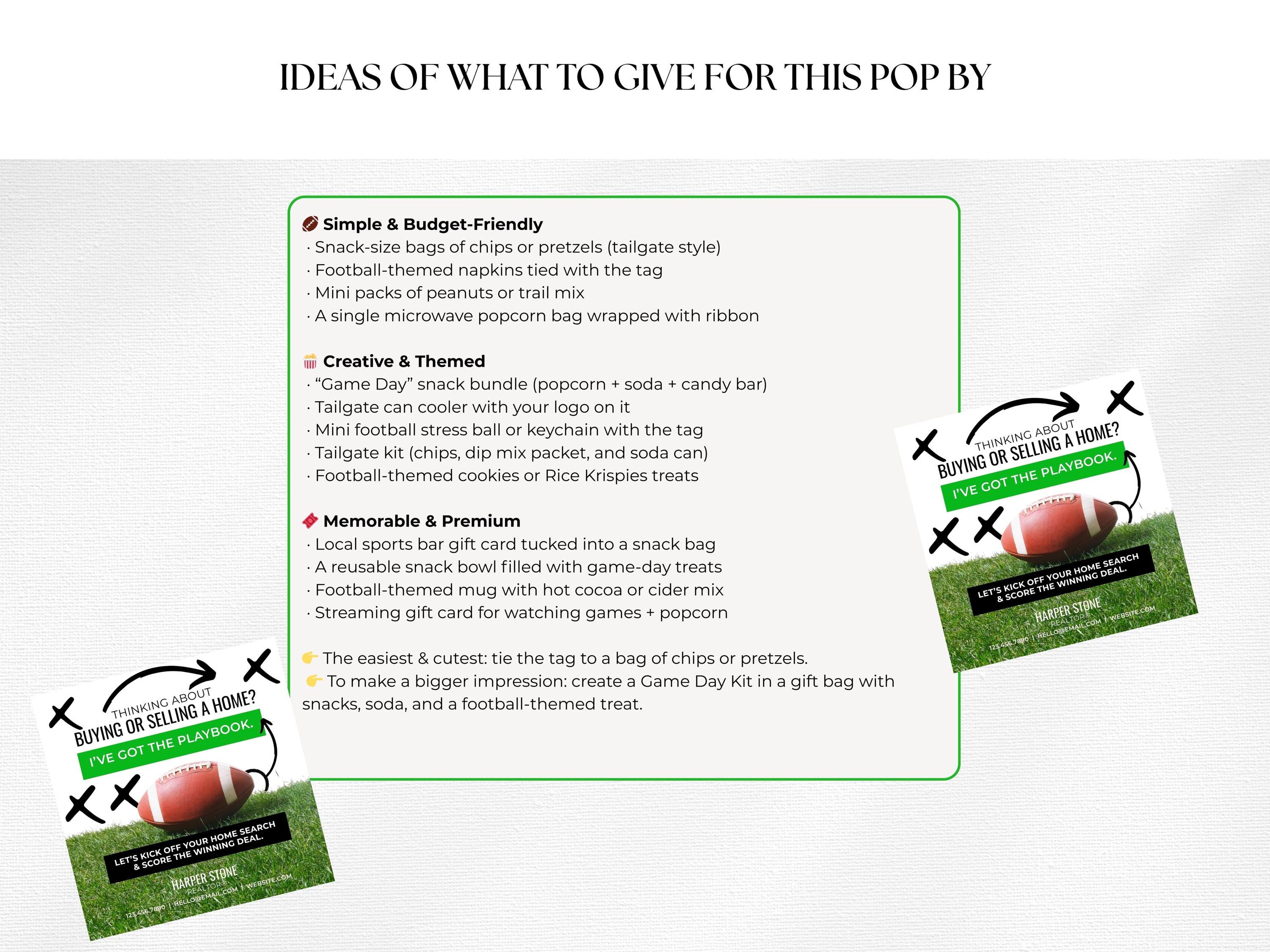 Football Real Estate Pop by Tag Canva Template, Realtor Marketing Fall ...
