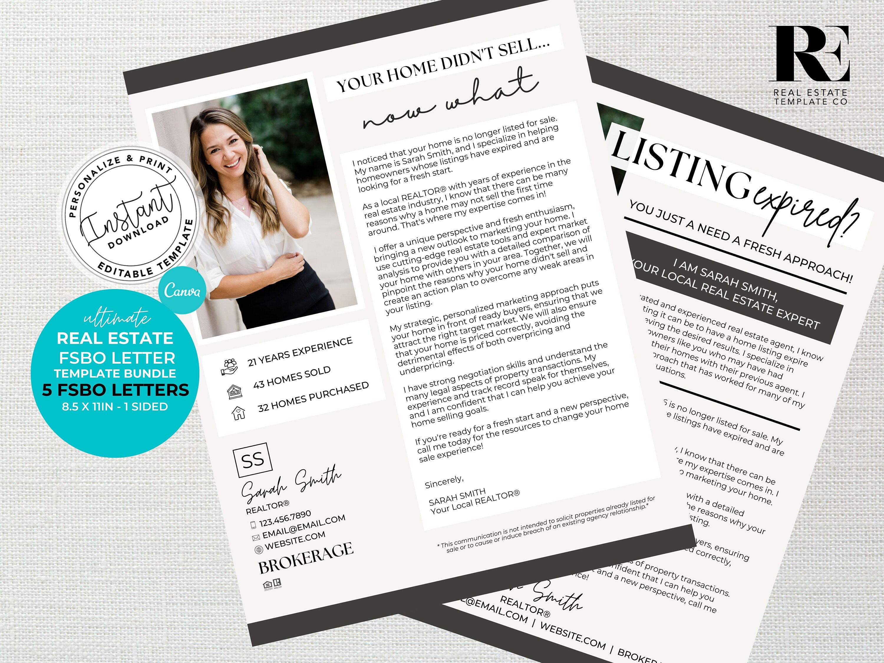 Expired Listing, Expired Letter, Real Estate Marketing, Real Estate ...