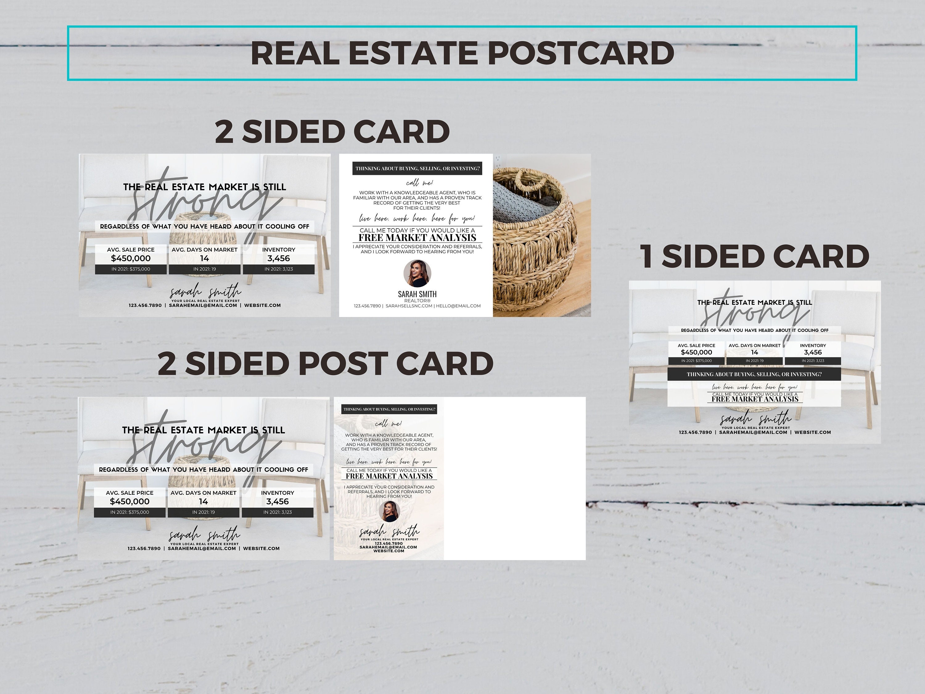 Real Estate Postcard Real Estate Market Card Farming Card - Etsy