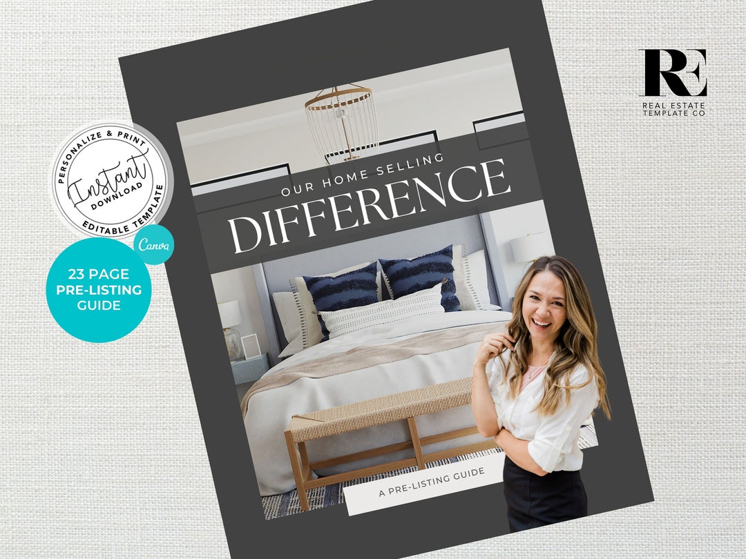 Real Estate Pre-listing Guide, Instant Download, Real Estate Marketing ...