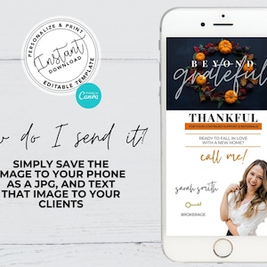 Real Estate Gift Card Text Message, Thanksgiving Text Message Card ...