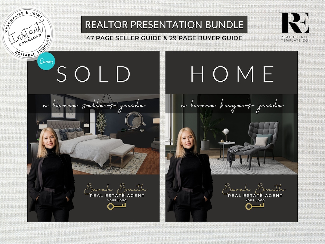 Real Estate Presentation Bundle, Real Estate Template, Seller Guide ...