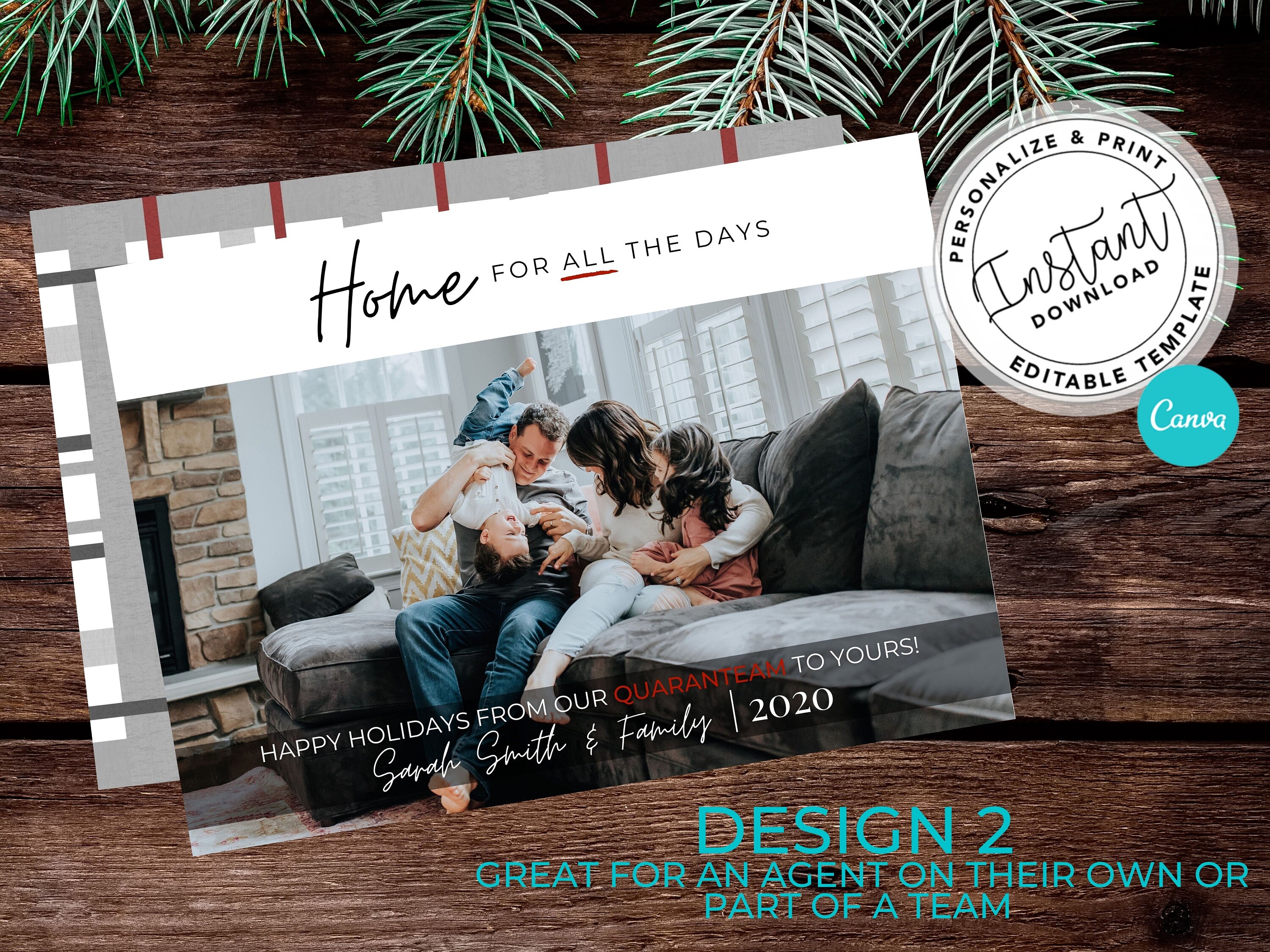 Real Estate Holiday Card Realtor Christmas Card Realtor | Etsy