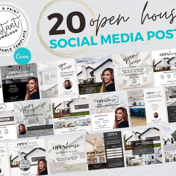 Open House Templates Social Media - Etsy