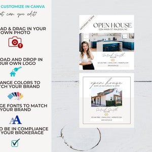 Real estate Social Media Template, 25 Open House Agent Instagram Posts ...