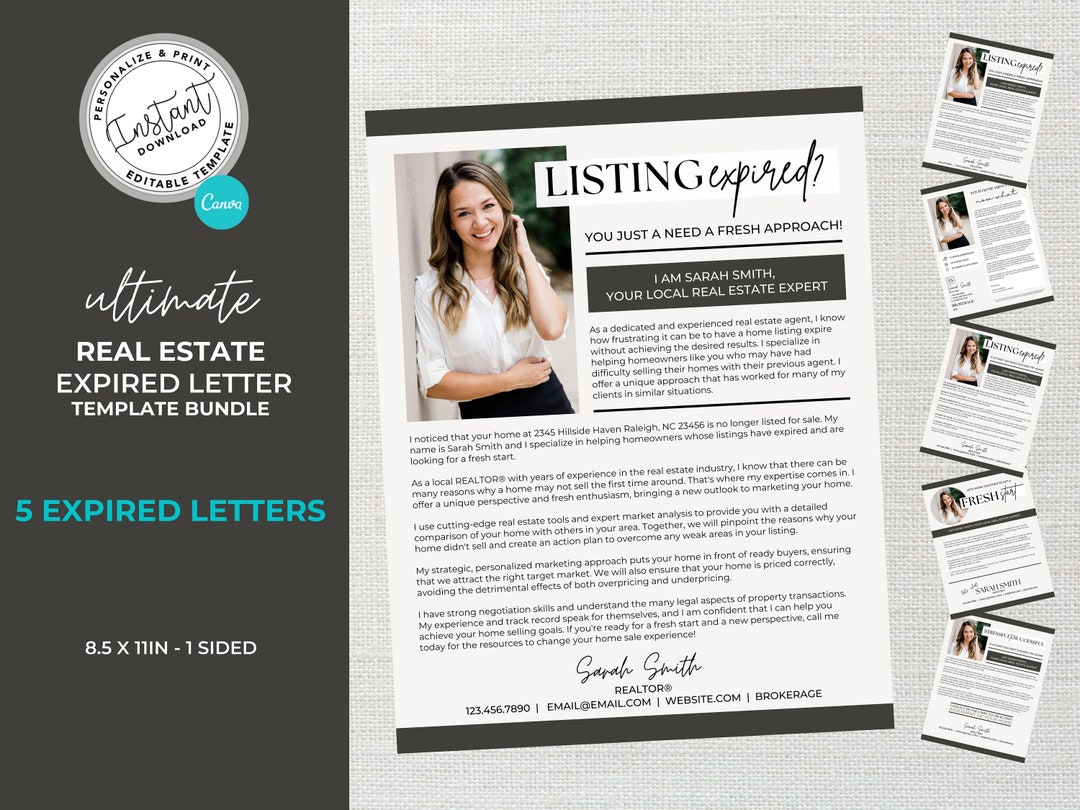 Expired Listing, Expired Letter, Real Estate Marketing, Real Estate ...