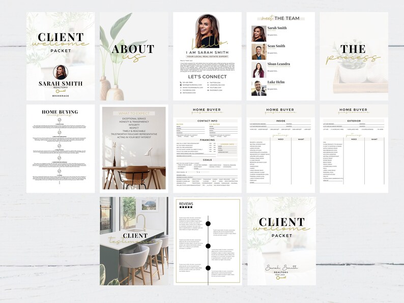 Real Estate Template Client Welcome Packet Home Buyer - Etsy