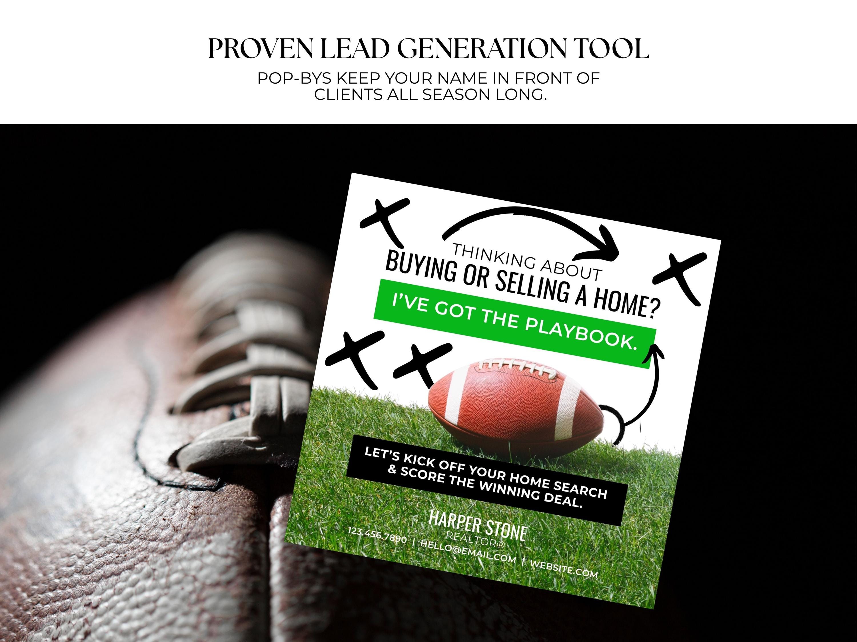 Football Real Estate Pop by Tag Canva Template, Realtor Marketing Fall ...