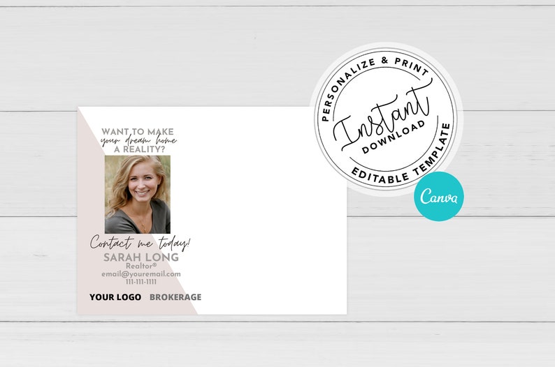 Real Estate Agent Market Statistics, Agent Postcard, Neighborhood ...