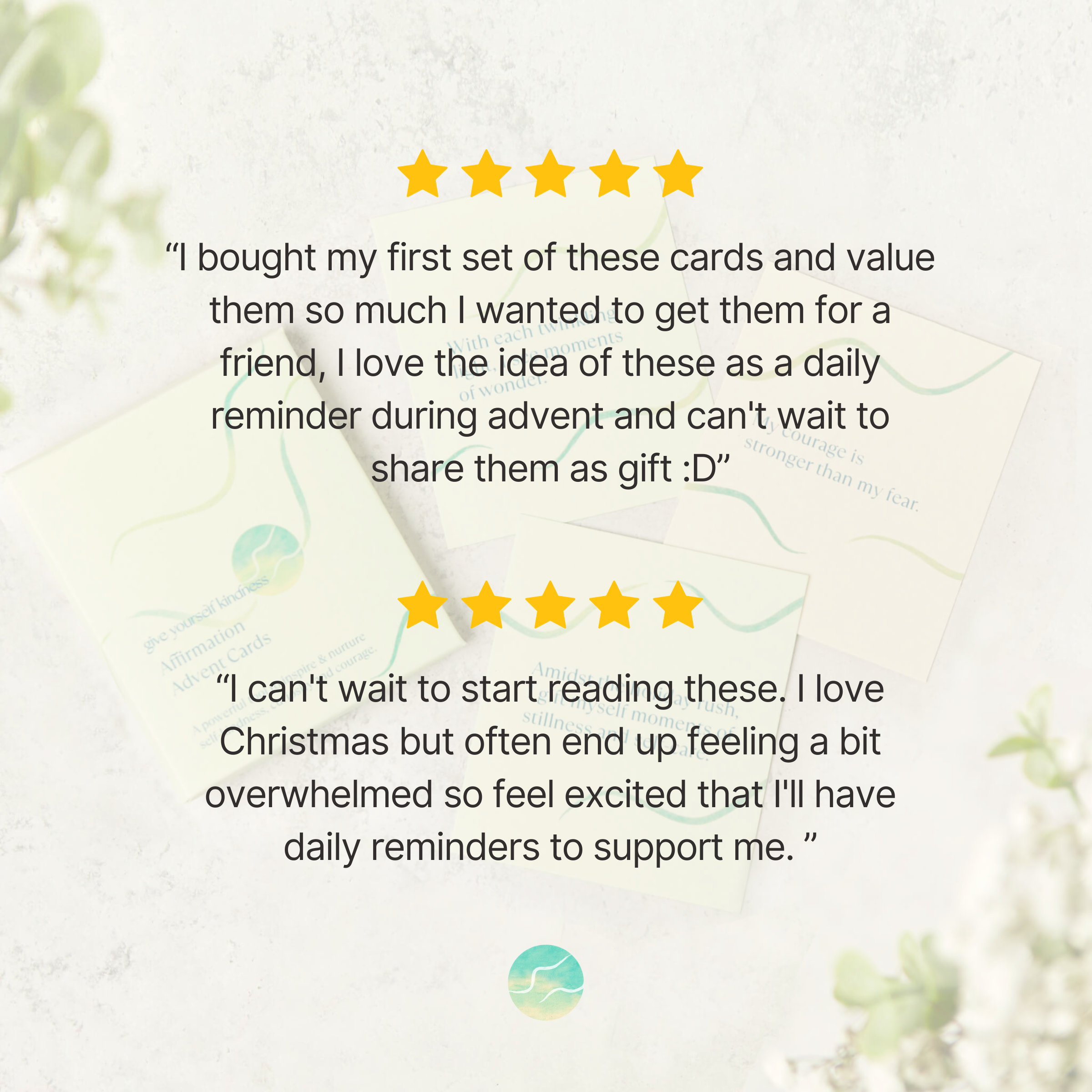 Mindfulness Advent Calendar Cards Kindness & Self Care - Etsy