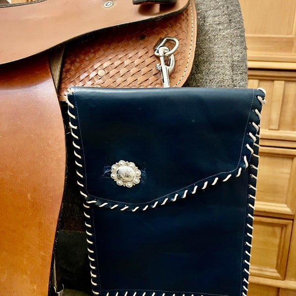 Blue Saddle Bag - Etsy