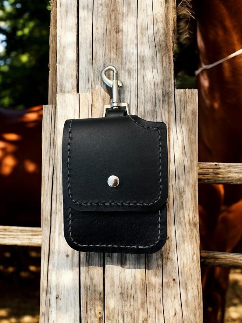 GPS, Garmin Tracker Case, Clip-on, Leather, Black - Etsy