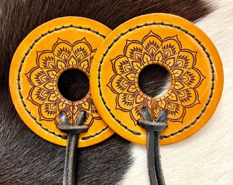 Sunflower Tooled Bit Guards - Etsy